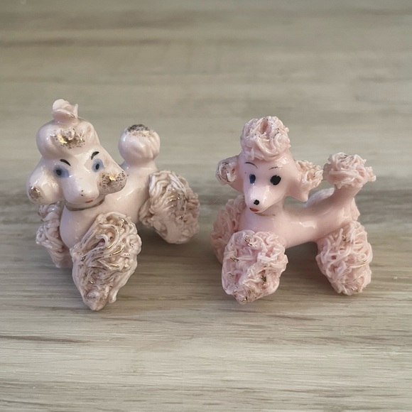 Accents | Vintage Japanese Miniature Pink Spaghetti Poodles | Poshmark